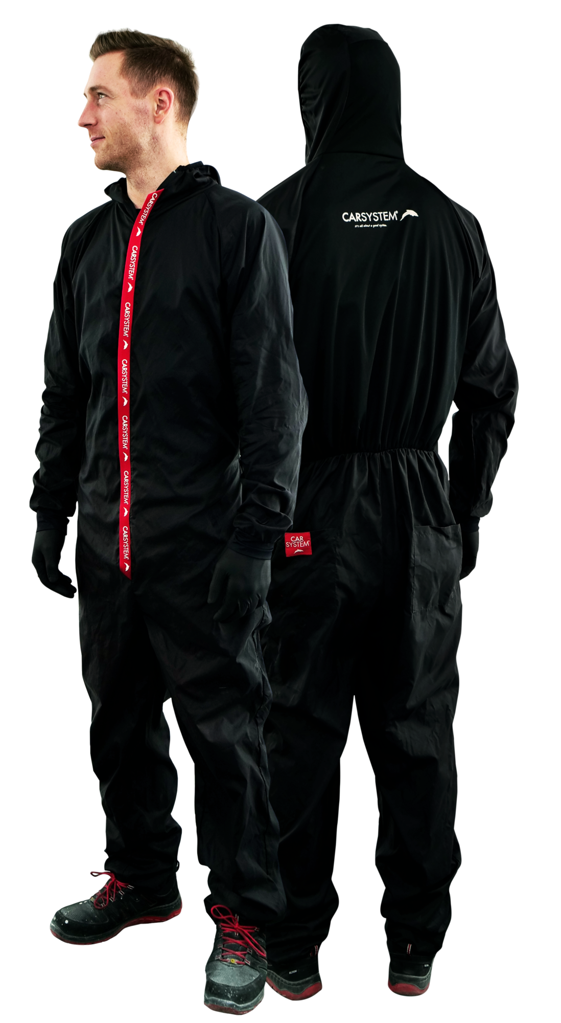 Coverall Black Suit haalarit - Stando-car Oy verkkokauppa